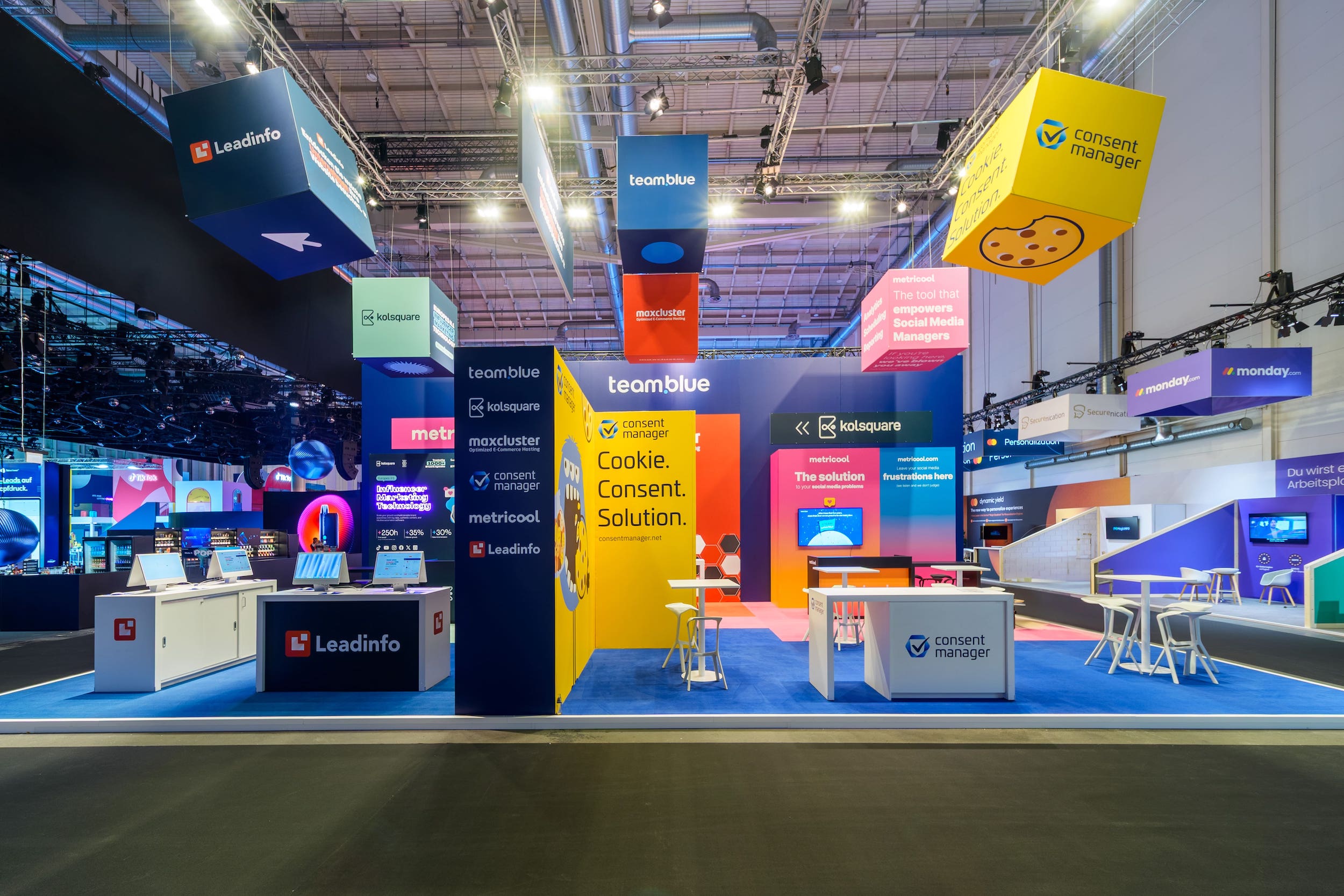 Standbuilding for team.blue | OMR Hamburg | KOP